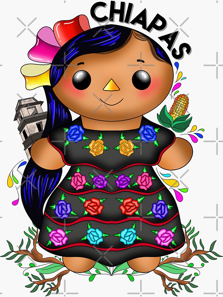 "Chiapas" Sticker for Sale by Xicanapoet | Redbubble