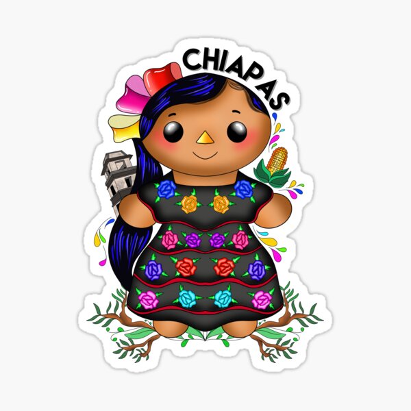 "Chiapas" Sticker for Sale by Xicanapoet | Redbubble