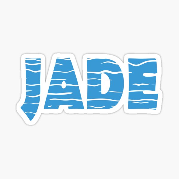 "Jade | Ocean Sticker | Name Art" Sticker by GraphiclyArt | Redbubble