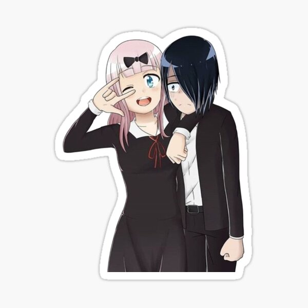 "Ishigami and chika " Sticker by sacorashop | Redbubble