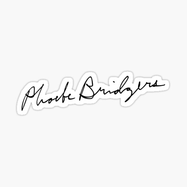 "phoebe bridgers signature" Sticker for Sale by ave4ry | Redbubble