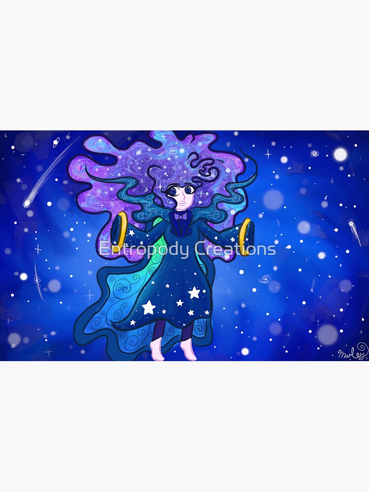"Galaxy Girl" Sticker for Sale by Seaotter9000 | Redbubble