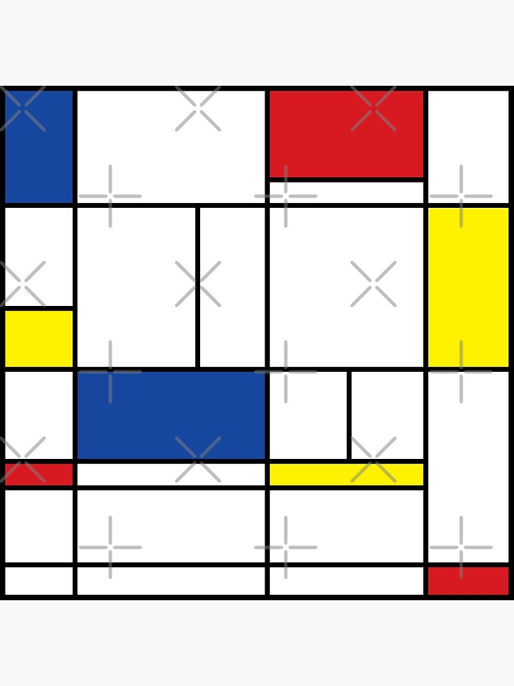 "Mondrian drawing" Poster for Sale by Blondiabshop | Redbubble