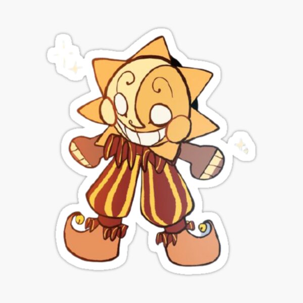"fnaf security breach sun" Sticker for Sale by LUX2Boutique | Redbubble