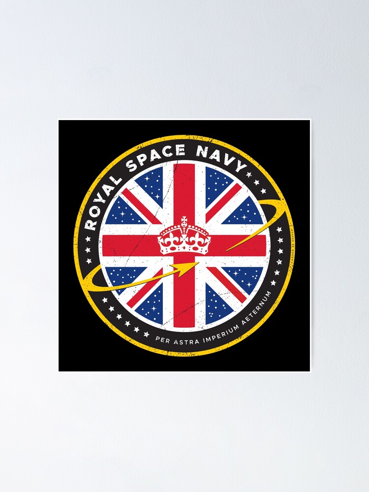 "ROYAL SPACE NAVY — Logo" Poster for Sale by Carbon13Design | Redbubble