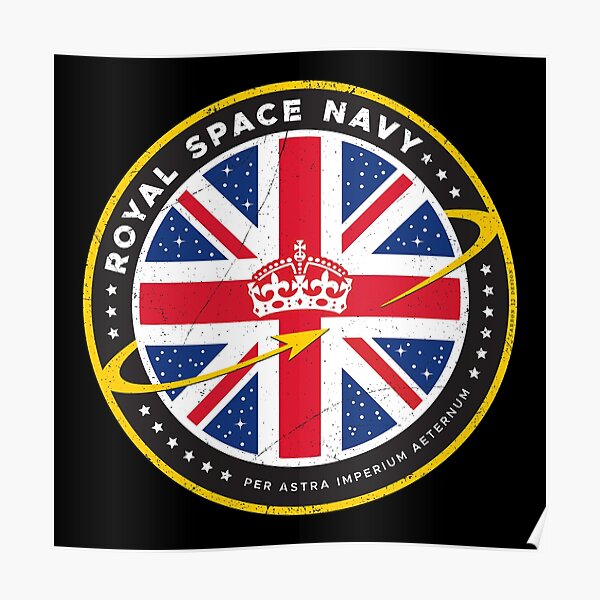 "ROYAL SPACE NAVY — Logo" Poster for Sale by Carbon13Design | Redbubble