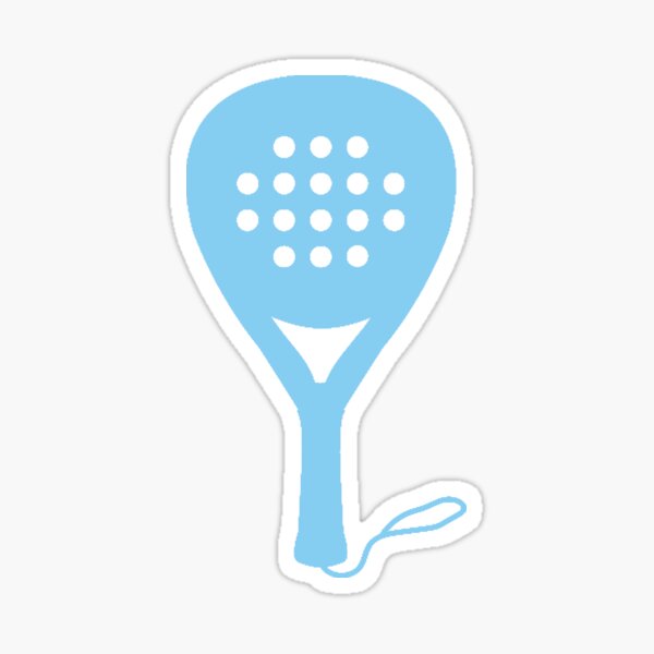 "padel racket blue" Sticker for Sale by alessiacara | Redbubble