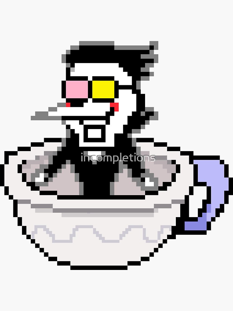 "spamton in a cup" Sticker for Sale by incompletions | Redbubble