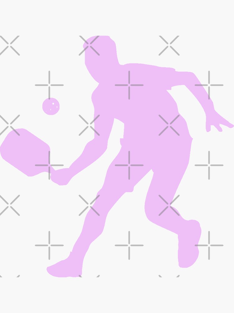 "PickleBall Pink" Sticker for Sale by alessiacara | Redbubble
