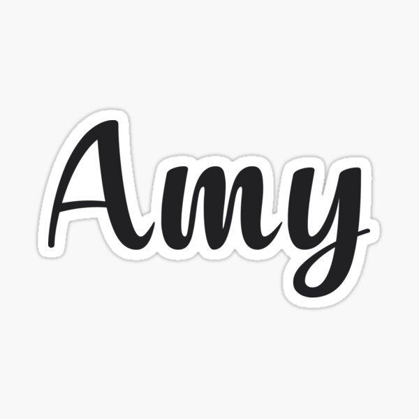 "Amy" Sticker by 99Posters | Redbubble