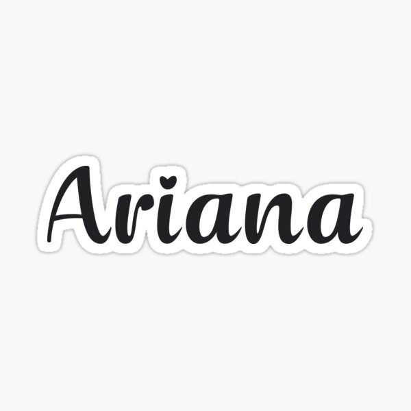 "Ariana" Sticker for Sale by 99Posters | Redbubble