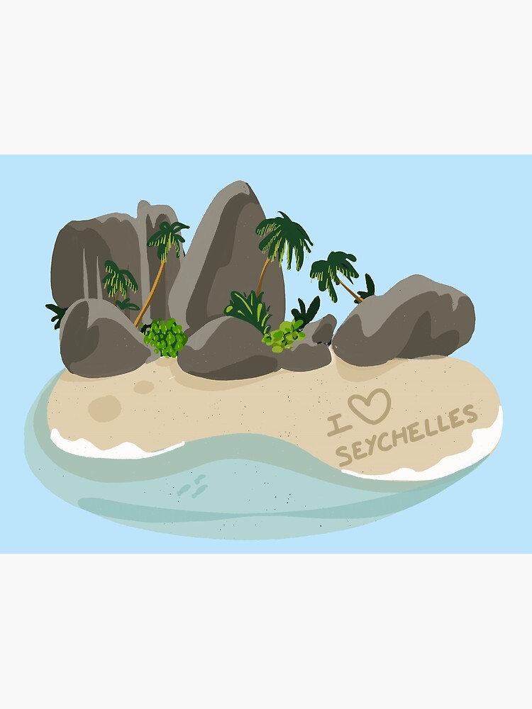 "Seychelles island | Coco de mer paradise" Postcard for Sale by ...
