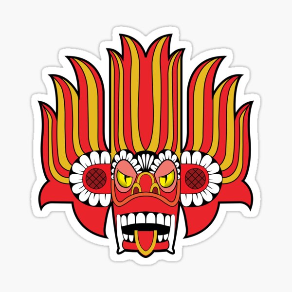 "Traditional Yaka" Sticker for Sale by Avishka-Ishan | Redbubble