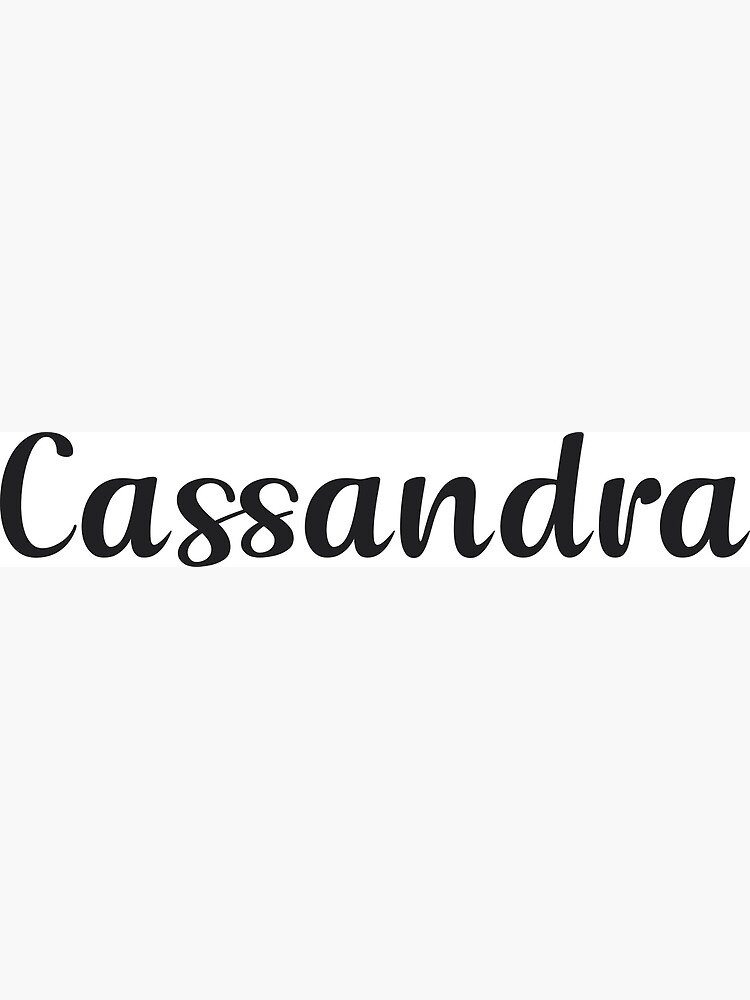 "Cassandra" Poster for Sale by 99Posters | Redbubble