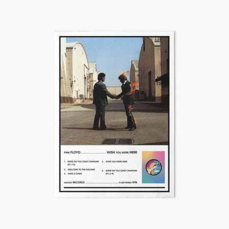 "Wish You Were Here Aesthetic Tracklist" Art Board Print for Sale by ...