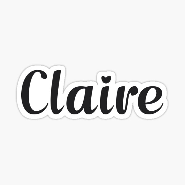 "Claire" Sticker for Sale by 99Posters | Redbubble