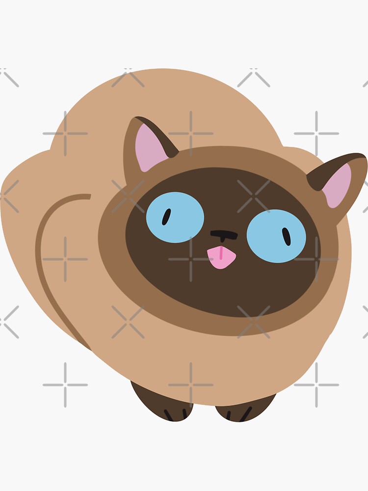 "Derpy cat #3" Sticker for Sale by cutedreamsart | Redbubble