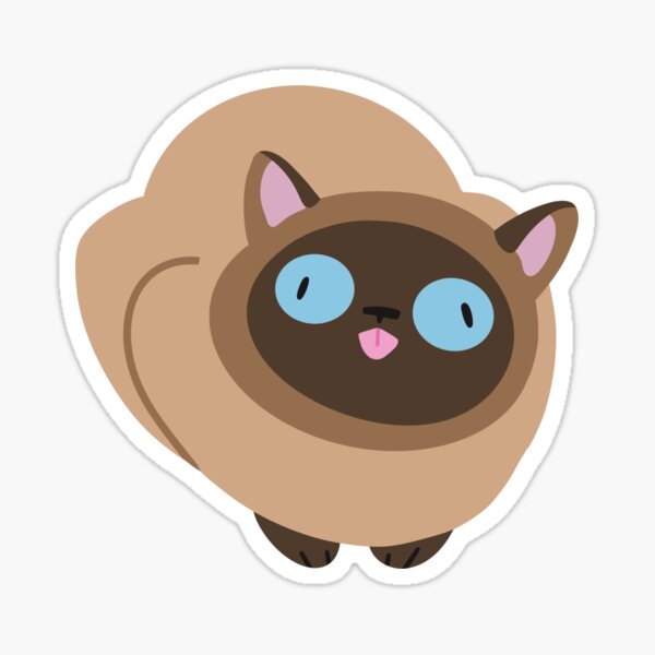 "Derpy cat #3" Sticker for Sale by cutedreamsart | Redbubble