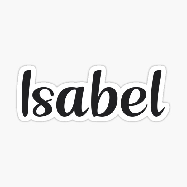 "Isabel" Sticker by 99Posters | Redbubble