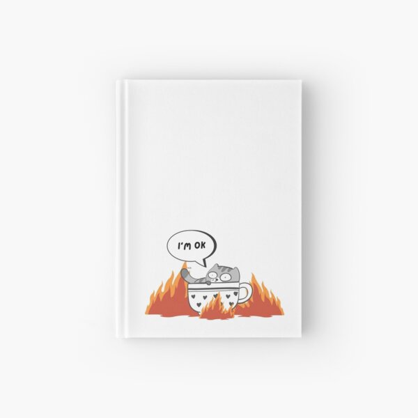 Cuaderno de tapa dura «Un gato bebiendo café Meme, Un gato bebiendo ...