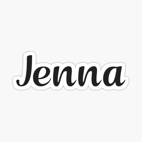 "Jenna" Sticker by 99Posters | Redbubble
