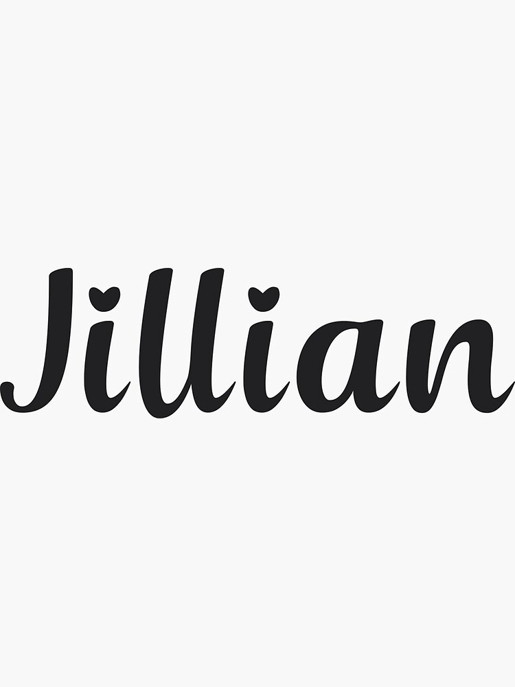 "Jillian" Sticker for Sale by 99Posters | Redbubble