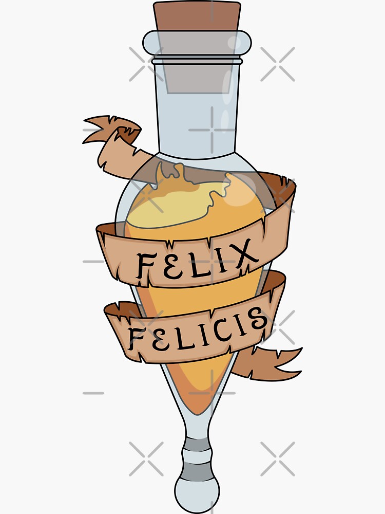 "Felix Felicis potion" Sticker for Sale by ColorumArts | Redbubble