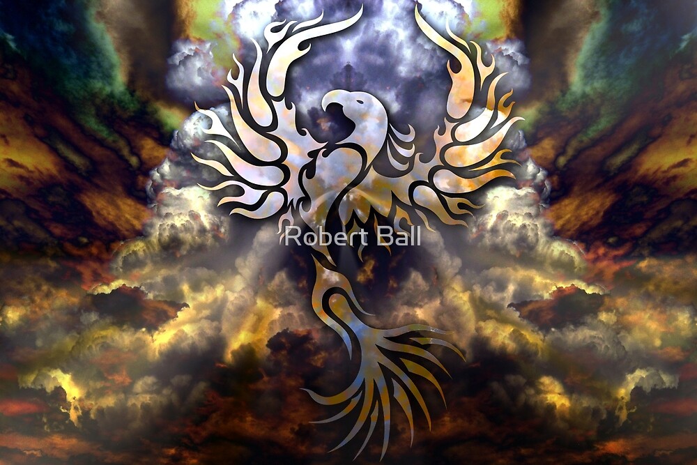 "Phoenix Ghost" by Robert Ball | Redbubble