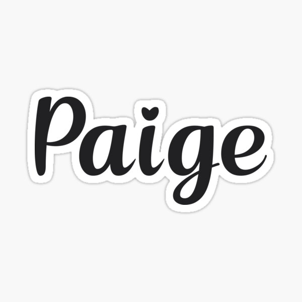 "Paige" Sticker for Sale by 99Posters | Redbubble