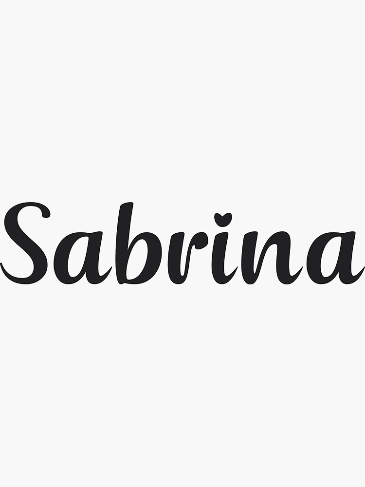 "Sabrina" Sticker for Sale by 99Posters | Redbubble