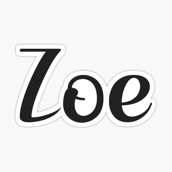 Pegatina «Zoe» de 99Posters | Redbubble