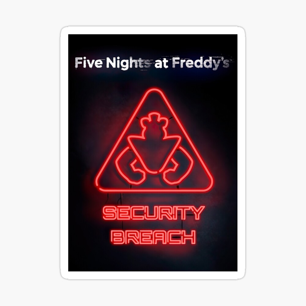 FNAF:Security Breach Logo Stickers Paper & Party Supplies Labels etna ...