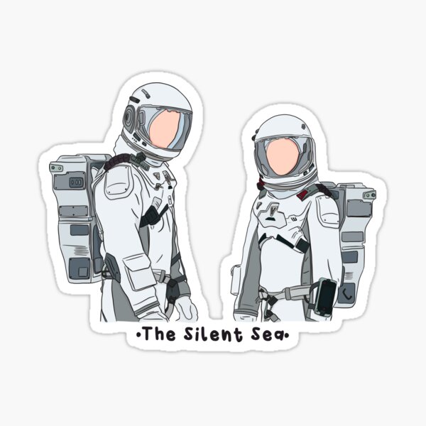 "The silent sea - Gong yoo + Bae Doona" Sticker by MomosDrawing | Redbubble
