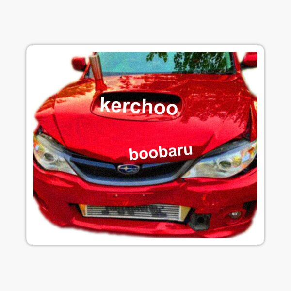 "kerchoo boobaru" Sticker for Sale by nickpaddywack | Redbubble