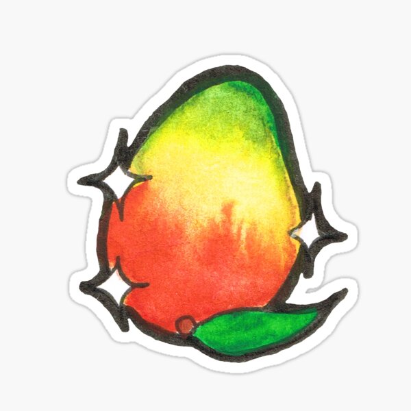 "Cutie Fruits- Mango" Sticker for Sale by RREX | Redbubble