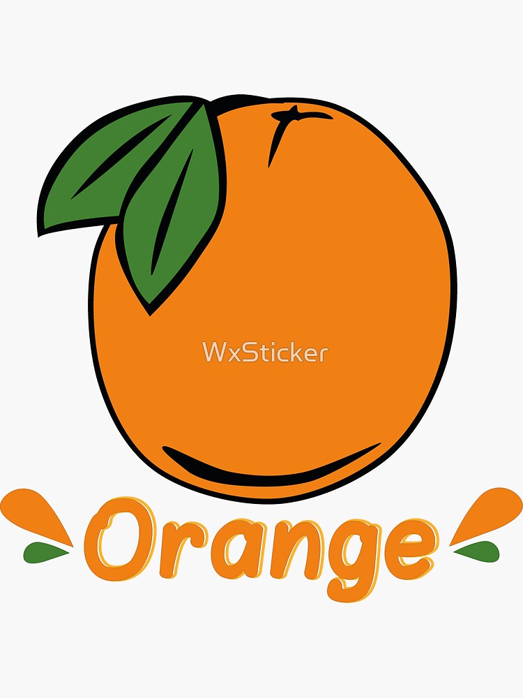 "Orange fruit" Sticker by WxSticker | Redbubble