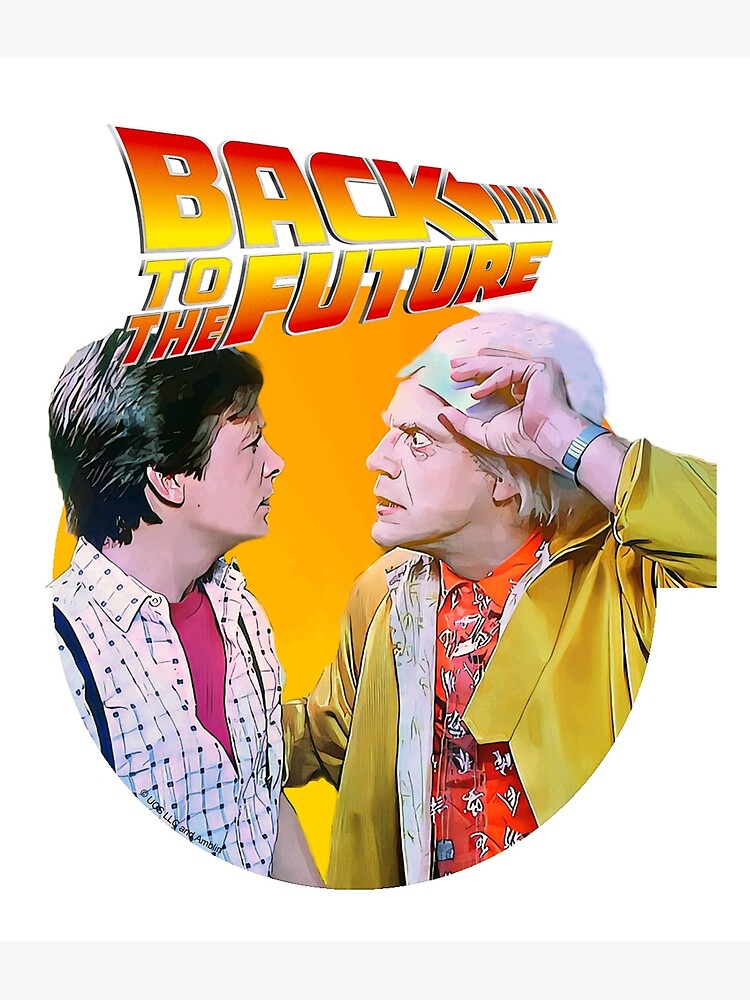 Back To The Future - Marty And Doc Going To The Future Premium Matte ...