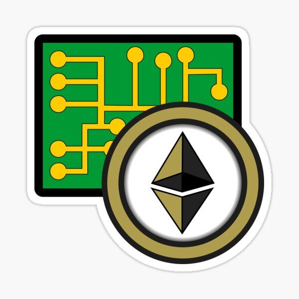"Cryptocurrency Trading Ethereum Logo Green And Yellow Blockchain ...
