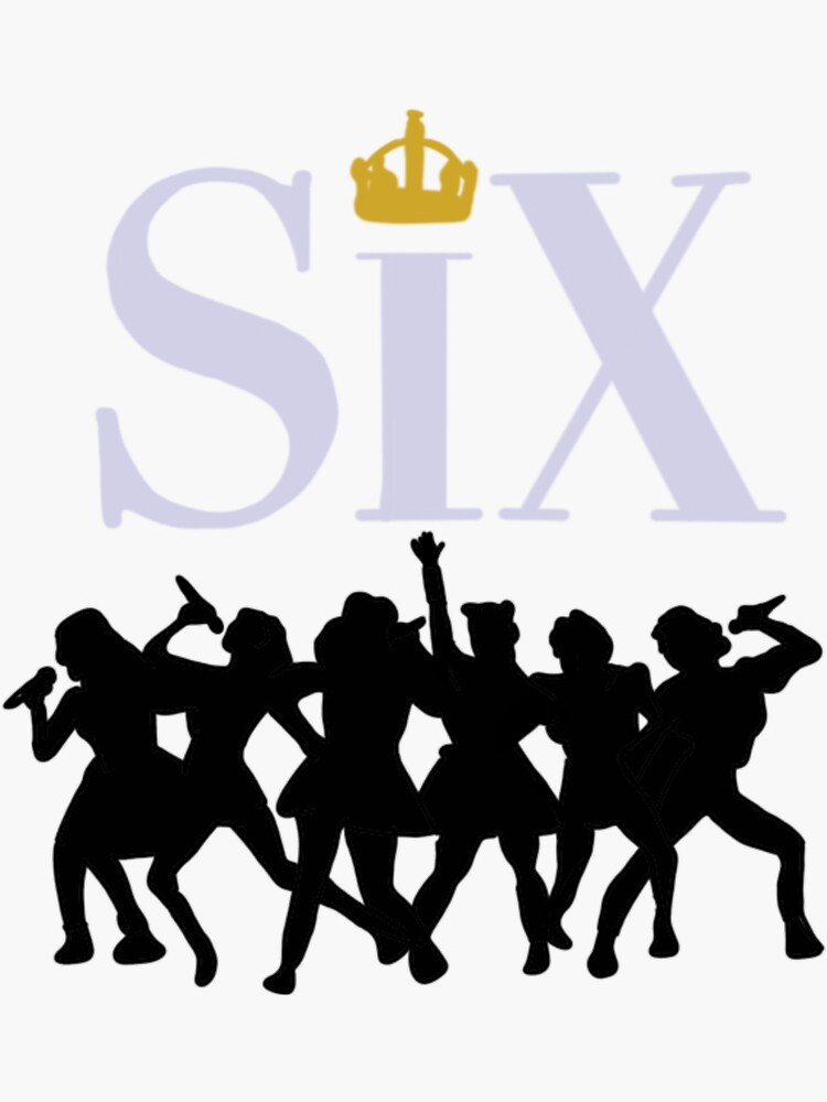 "six the musical playbill cover" Sticker for Sale by skyart-07 | Redbubble