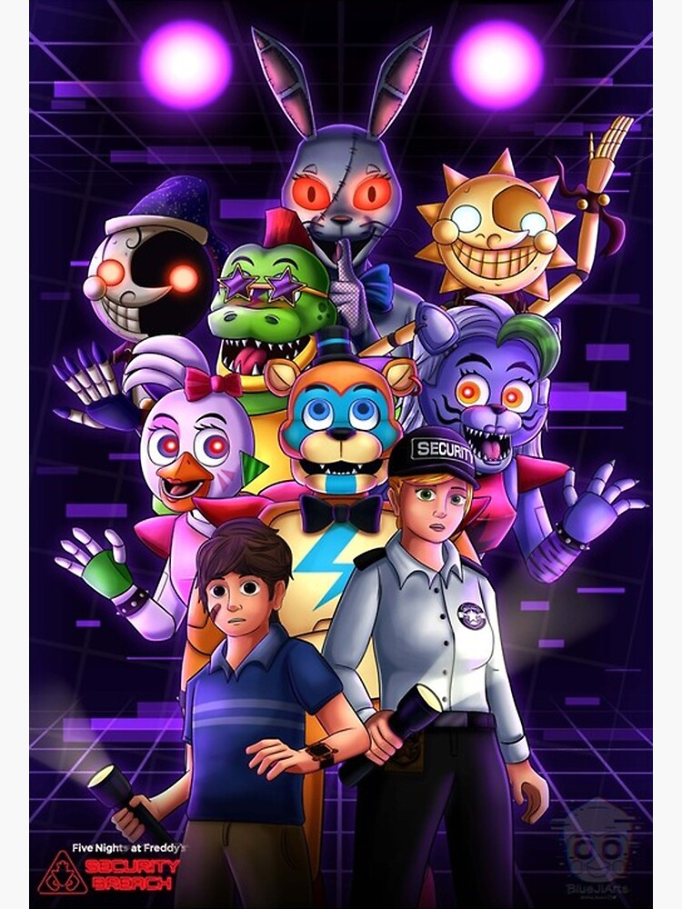 "fnaf security breach poster" Art Print by reynoldciaray | Redbubble