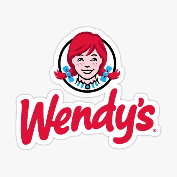 "Wendys Fast Food restaurant Logo" Sticker for Sale by JacquelineJor ...
