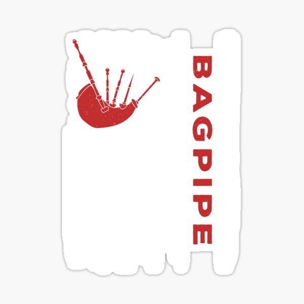 "Bagpipe Instrument American Flag" Sticker by Mnightsa | Redbubble