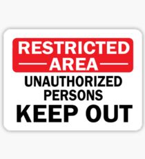 Restricted Stickers | Redbubble