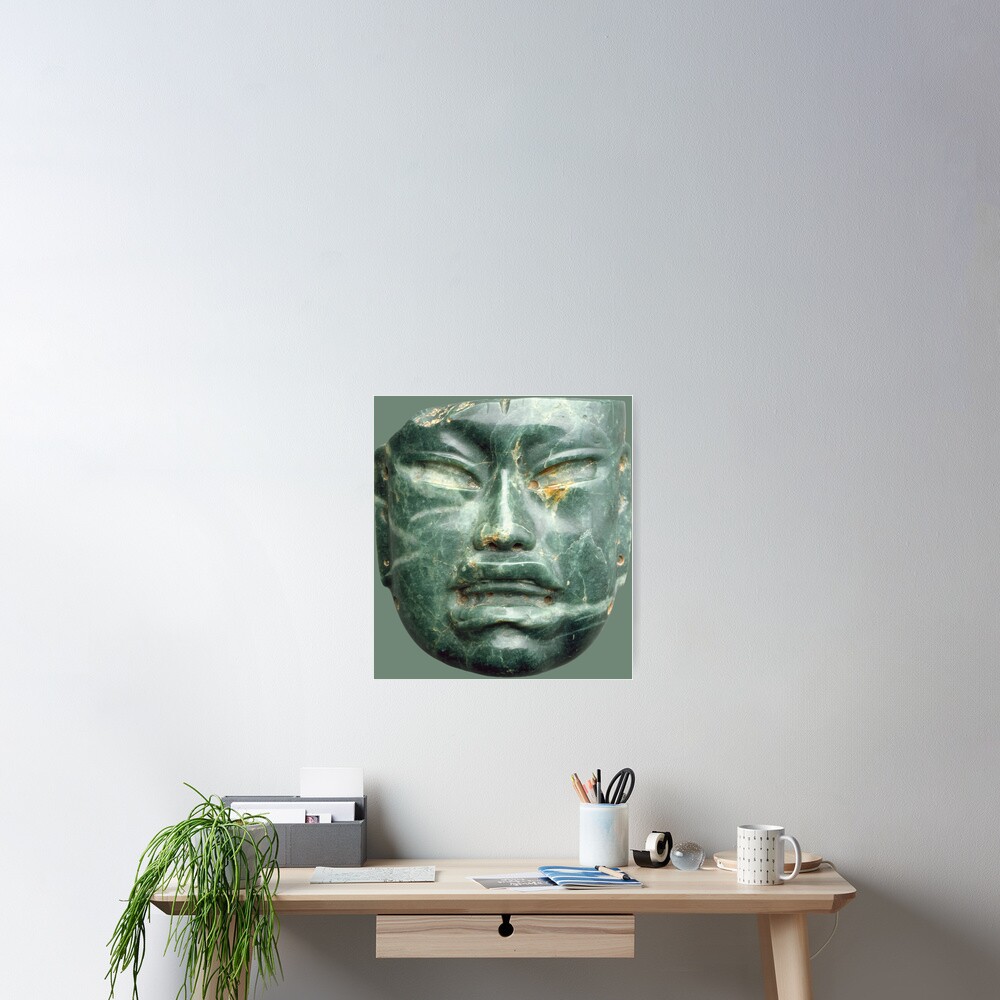 "Olmec mask" Poster for Sale by PatsIsland | Redbubble
