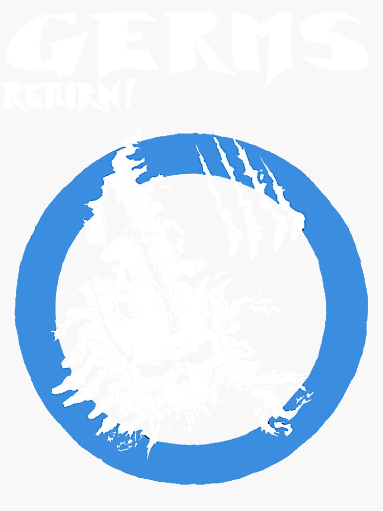 "Germs " Sticker for Sale by Lousithy82 | Redbubble