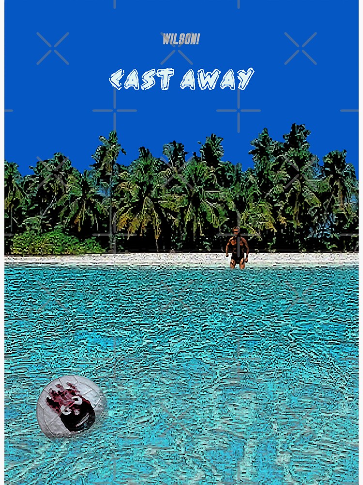 Pegatina «La creación Chuck Nolan fue abandonada en una isla desierta Regalo genial de Yummy ...