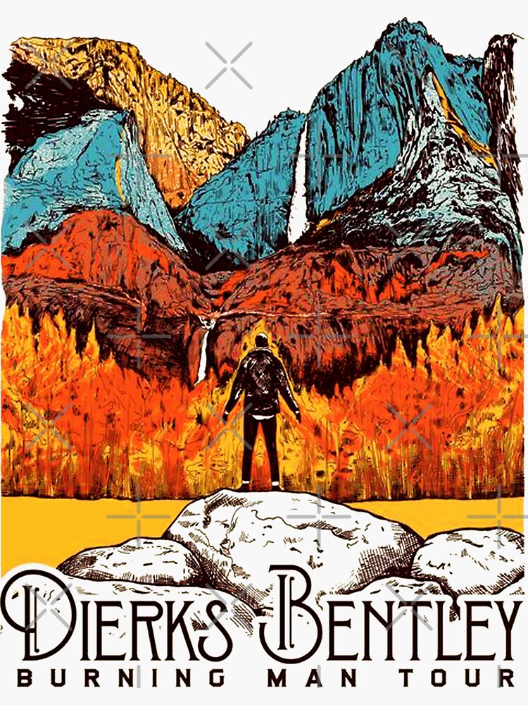 "Burning Man Vintage" Sticker for Sale by Ellie-Black | Redbubble