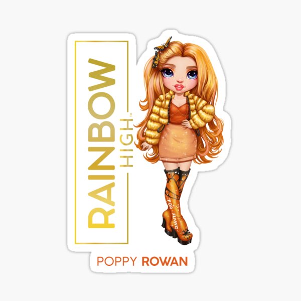 "RainbowHigh Poppy Rowan" Sticker for Sale by RayOtis | Redbubble