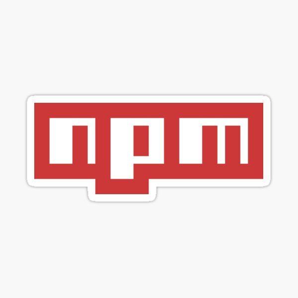 "8-bit npm" Sticker for Sale by NewLineDesigns | Redbubble