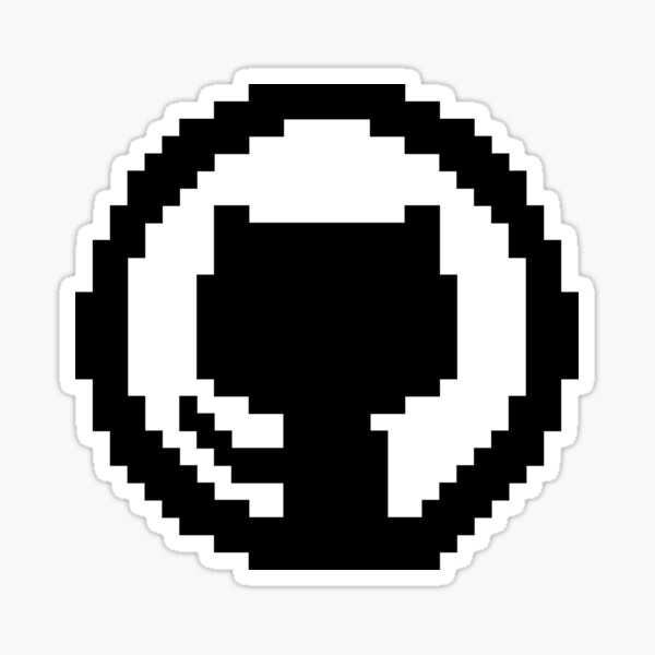 "8-bit Github" Sticker by NewLineDesigns | Redbubble